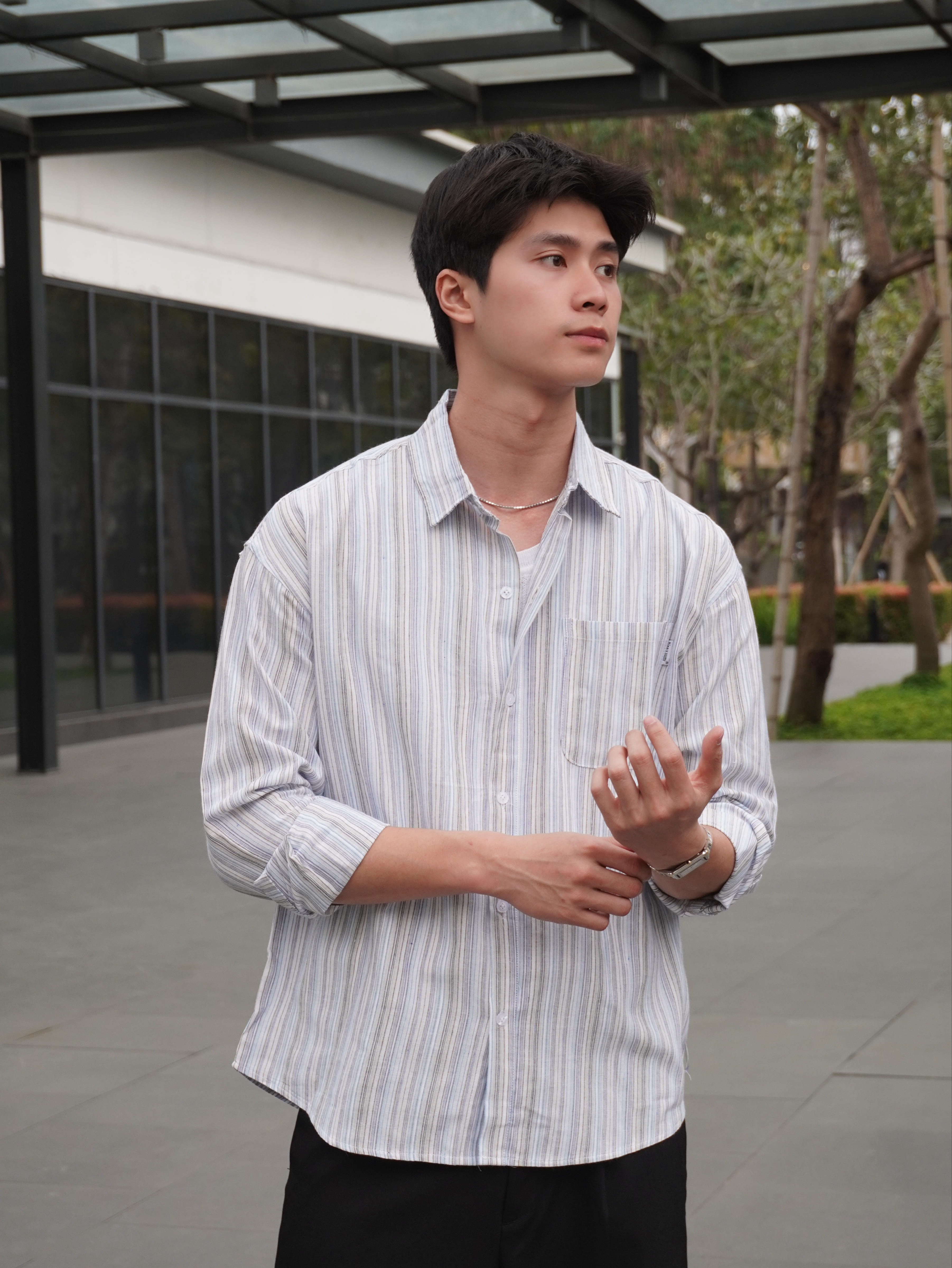 Dinoman x Yumi Men's and Women's Plaid Shirt Made of Soft Scratched ...