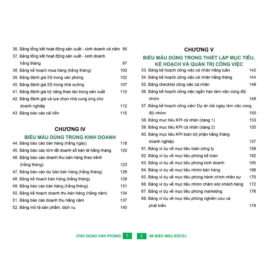 Book of 68 Excel Forms for Office Applications Collection of Sample ...