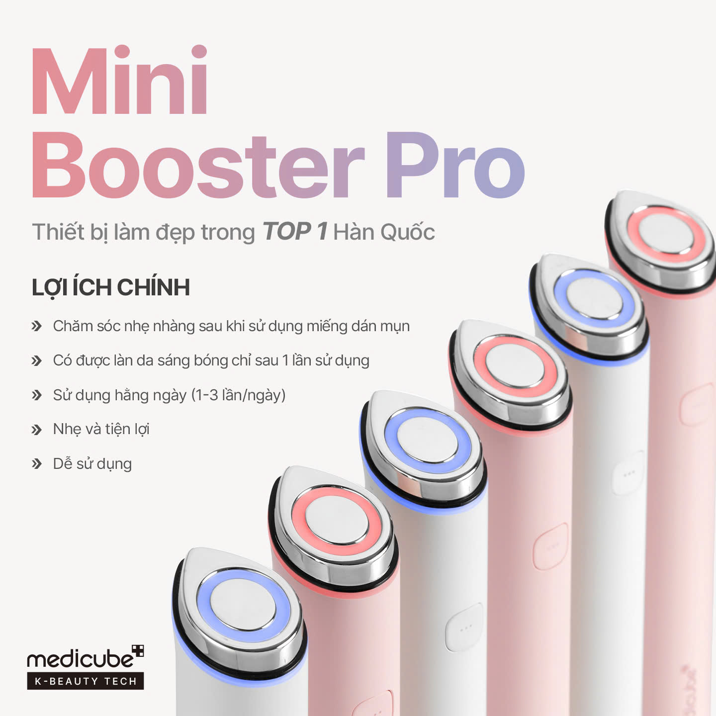Medicube AGER Booster Pro MINI skin brightening and essence pushing ...