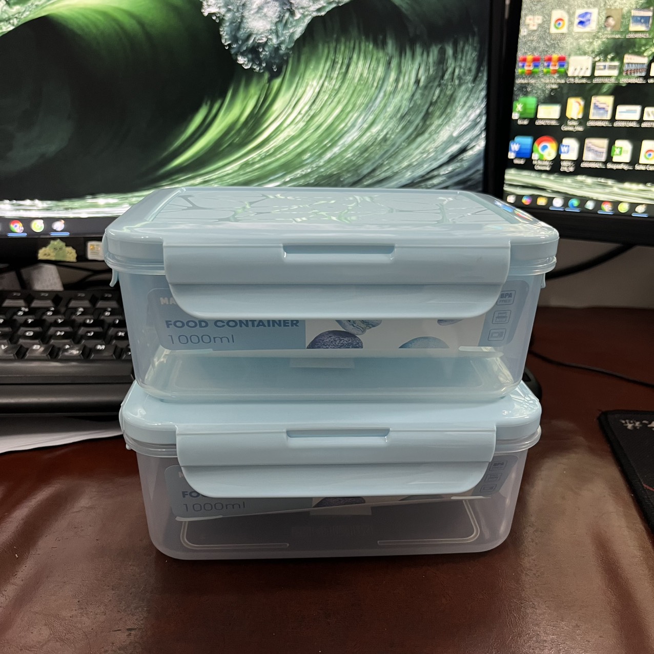 DUY TAN plastic 1000ml rectangular food box (18.5 x 13.5 x 7 cm ...