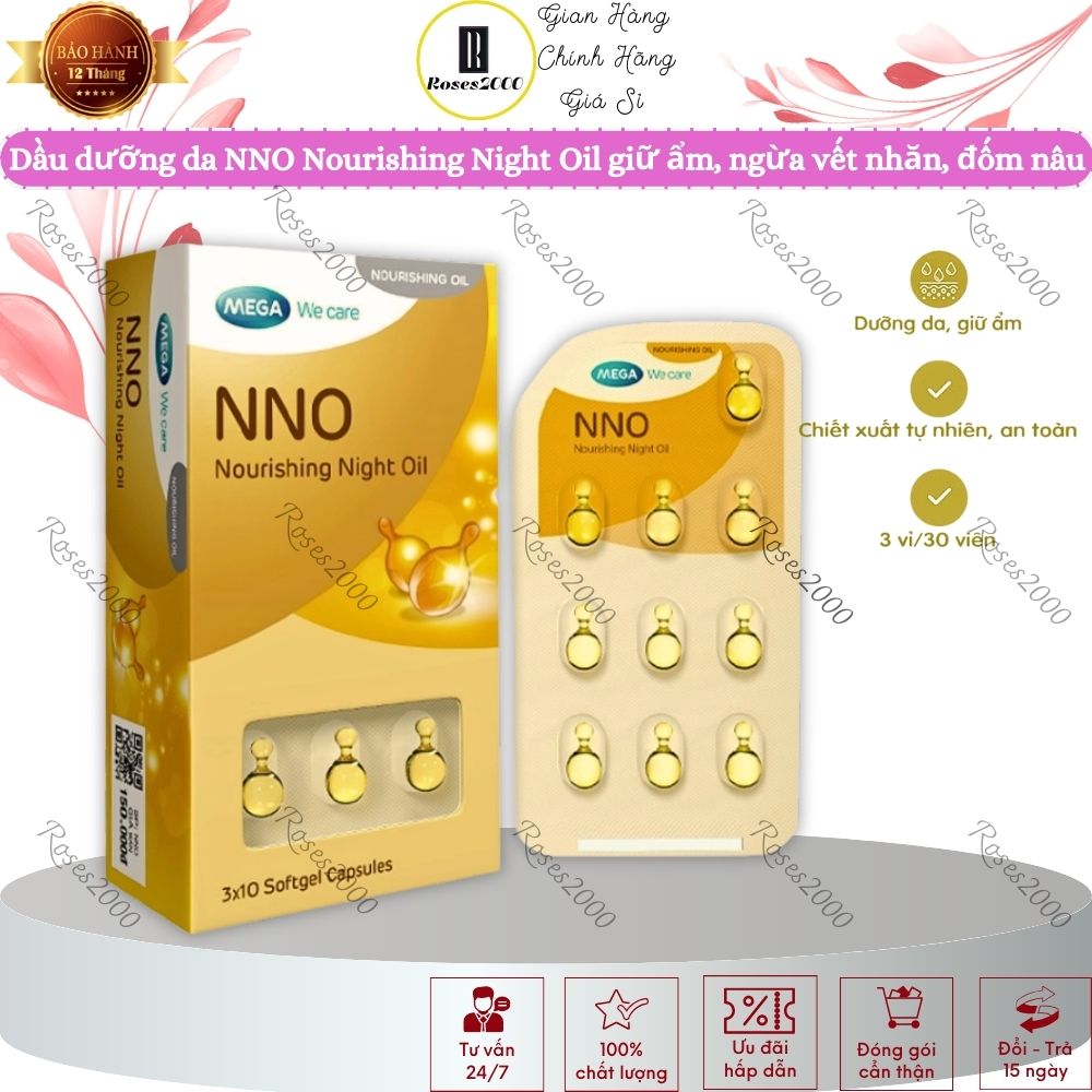 NNO Vitamin E Skin Whitening Capsules - Anti-Aging, Fade Dark Spots ...