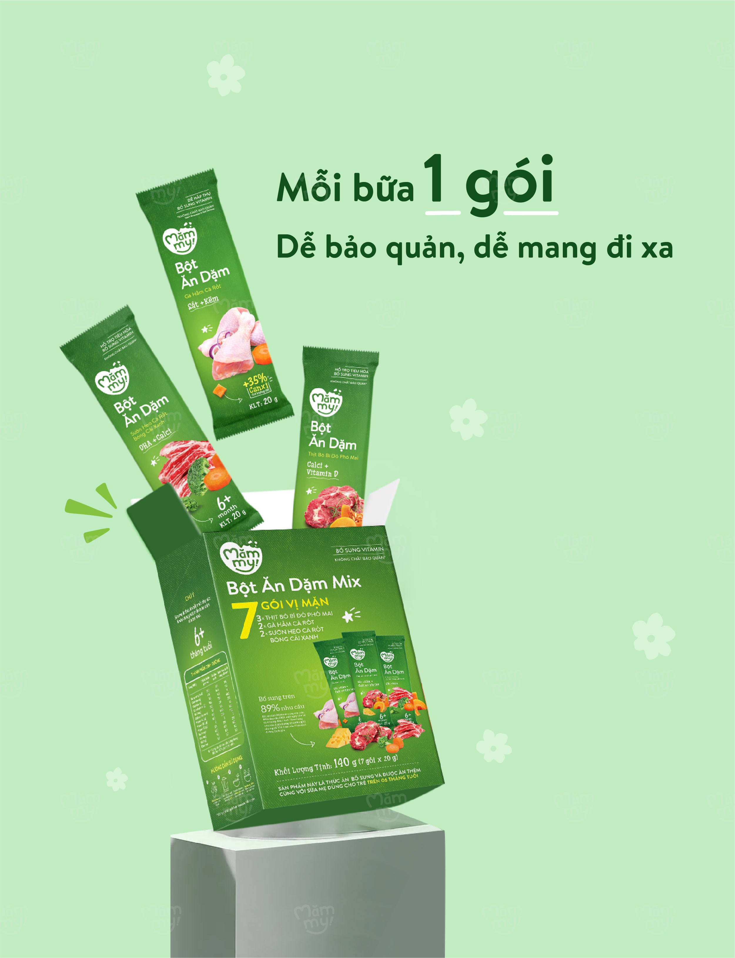 Mammy mixed weaning powder supplemented with DHA, calcium, iron to help ...
