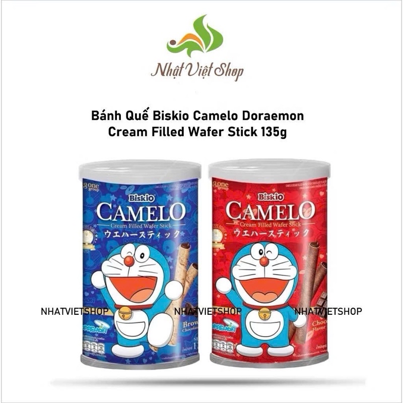 Biskio Camelo Doraemon Cream Filled Wafer Stick 135g | Shopee Malaysia