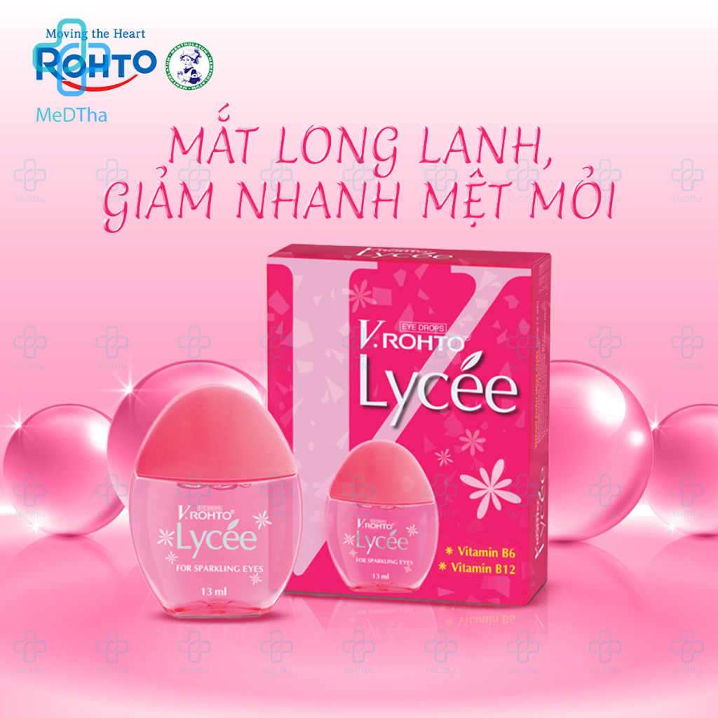 V.Rohto Eye Drops - Reduces Dry Eyes, Prevents Eye Fatigue, Enhances ...
