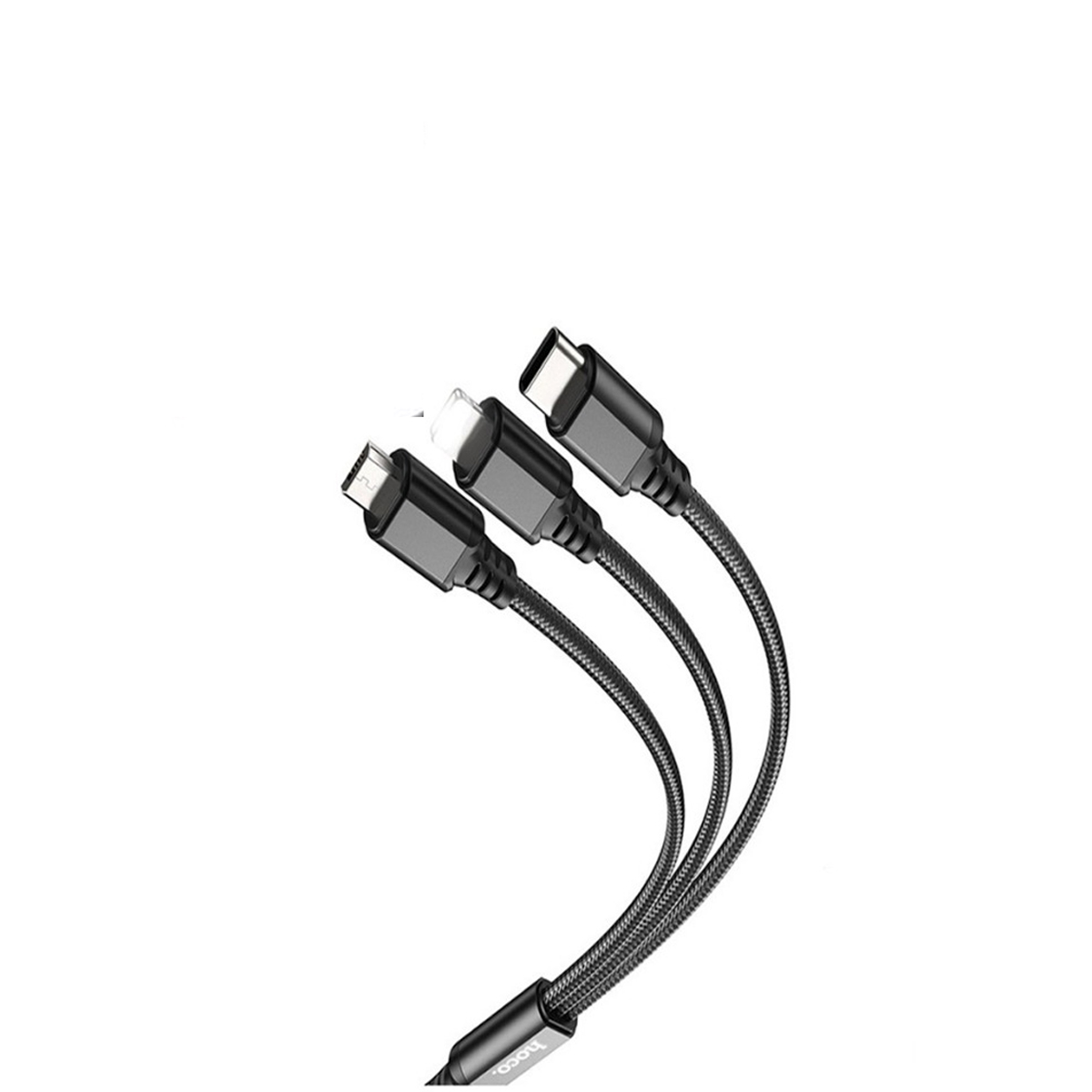 Hoco X76 3IN1 charging cable 2A fast charging, super durable parachute ...