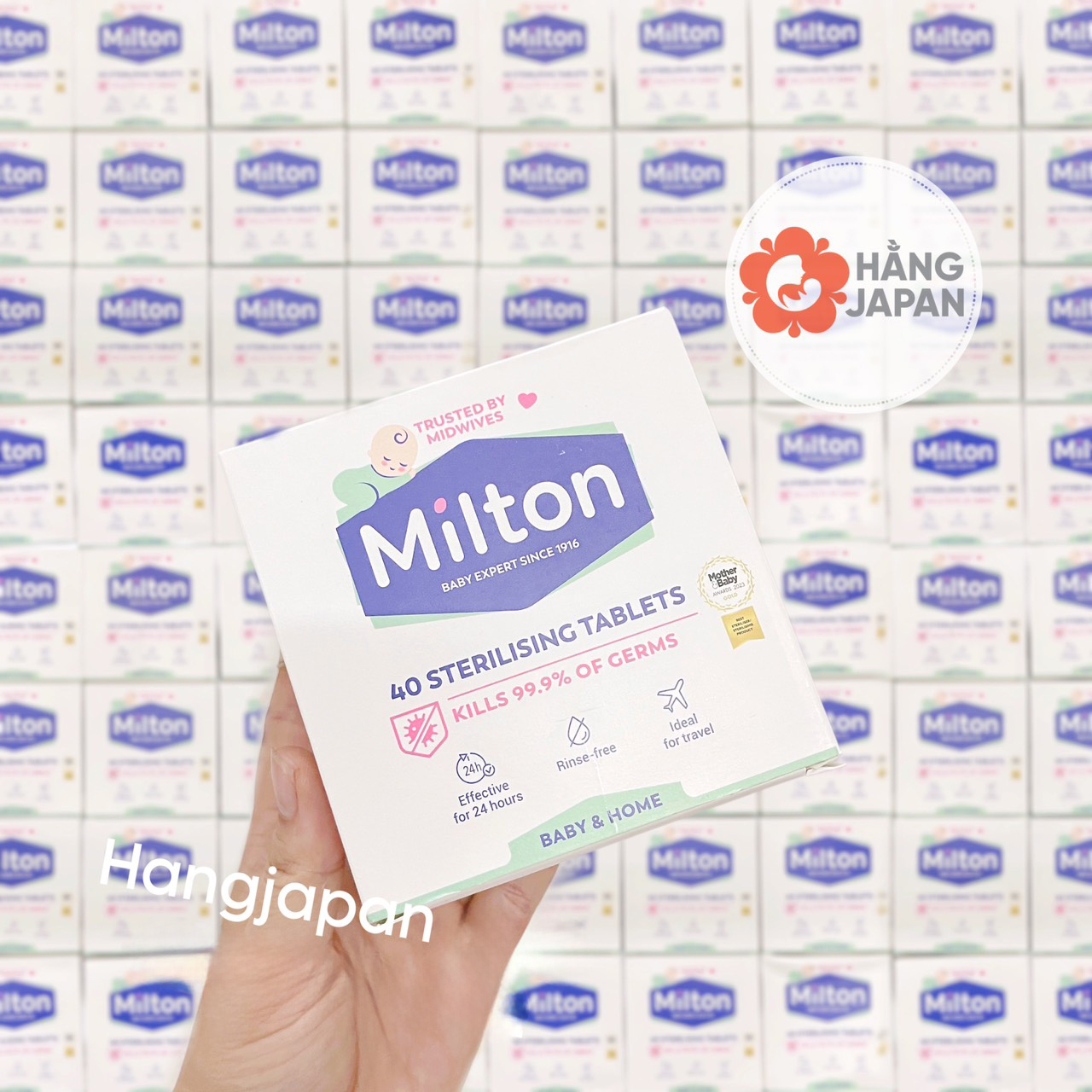 Milton effervescent tablets to disinfect milk bottles and teats, box of ...