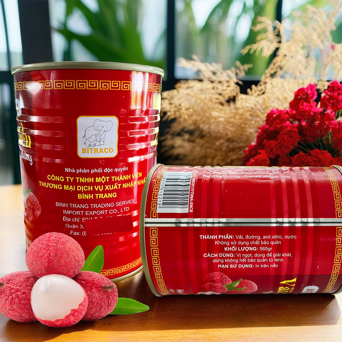 Soaked lychee - 565 Gram can, genuine product. Minh Dang Tea Shop ...
