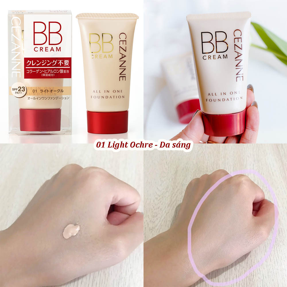 Cezanne BB Cream All In One Concealer Foundation Japan SPF 23 PA++ 40g Menard | Shopee Malaysia