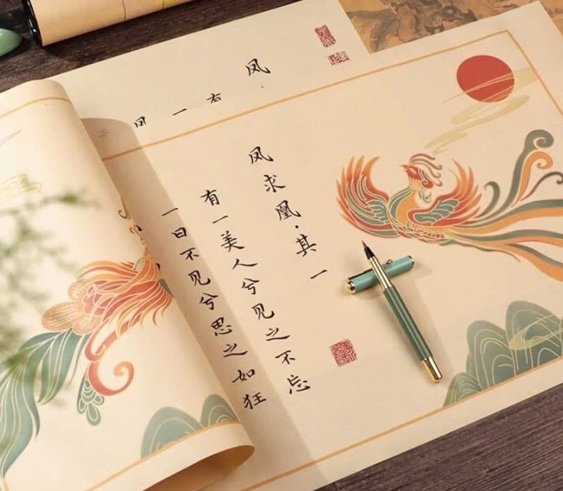 Phoenix Roll Praying for Hoang Ty Ma Tuong Nhu, Practice Writing ...