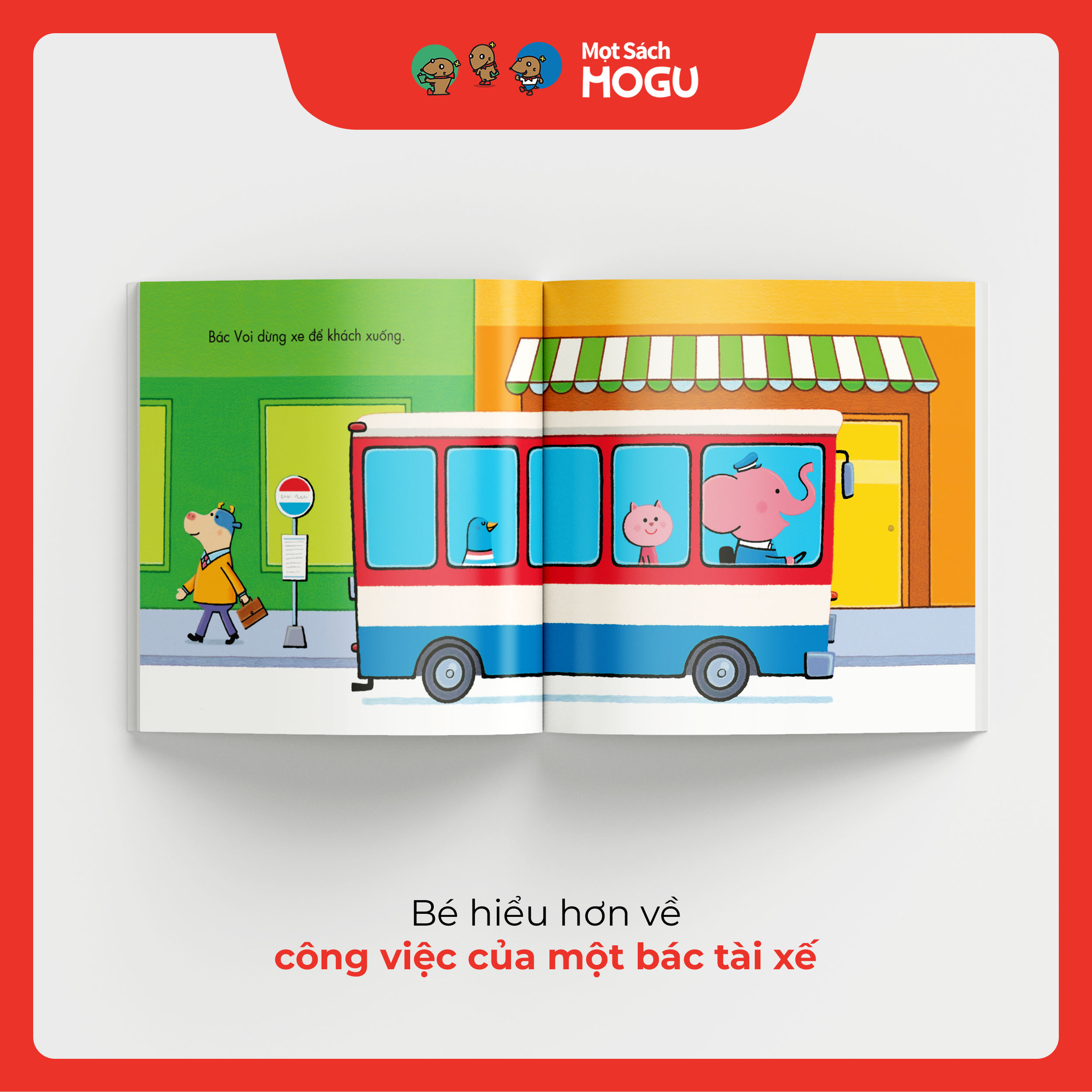 Ehon story for children 1-2-3 years old - Uncle driving a Elephant bus ...