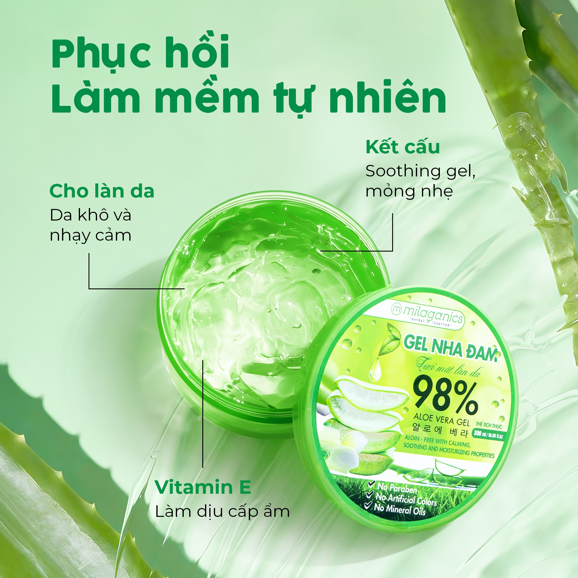 [BUY 1 GET 1 FREE] Moisturizing Aloe Vera Gel & Skin Softening - Aloe ...