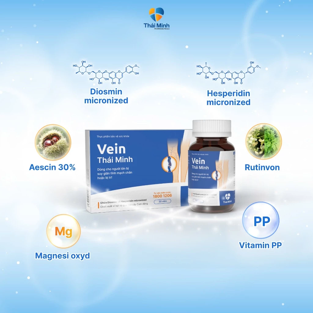 Vein Thai Minh - Supports increased vascular wall strength, used for varicose veins in the legs ...