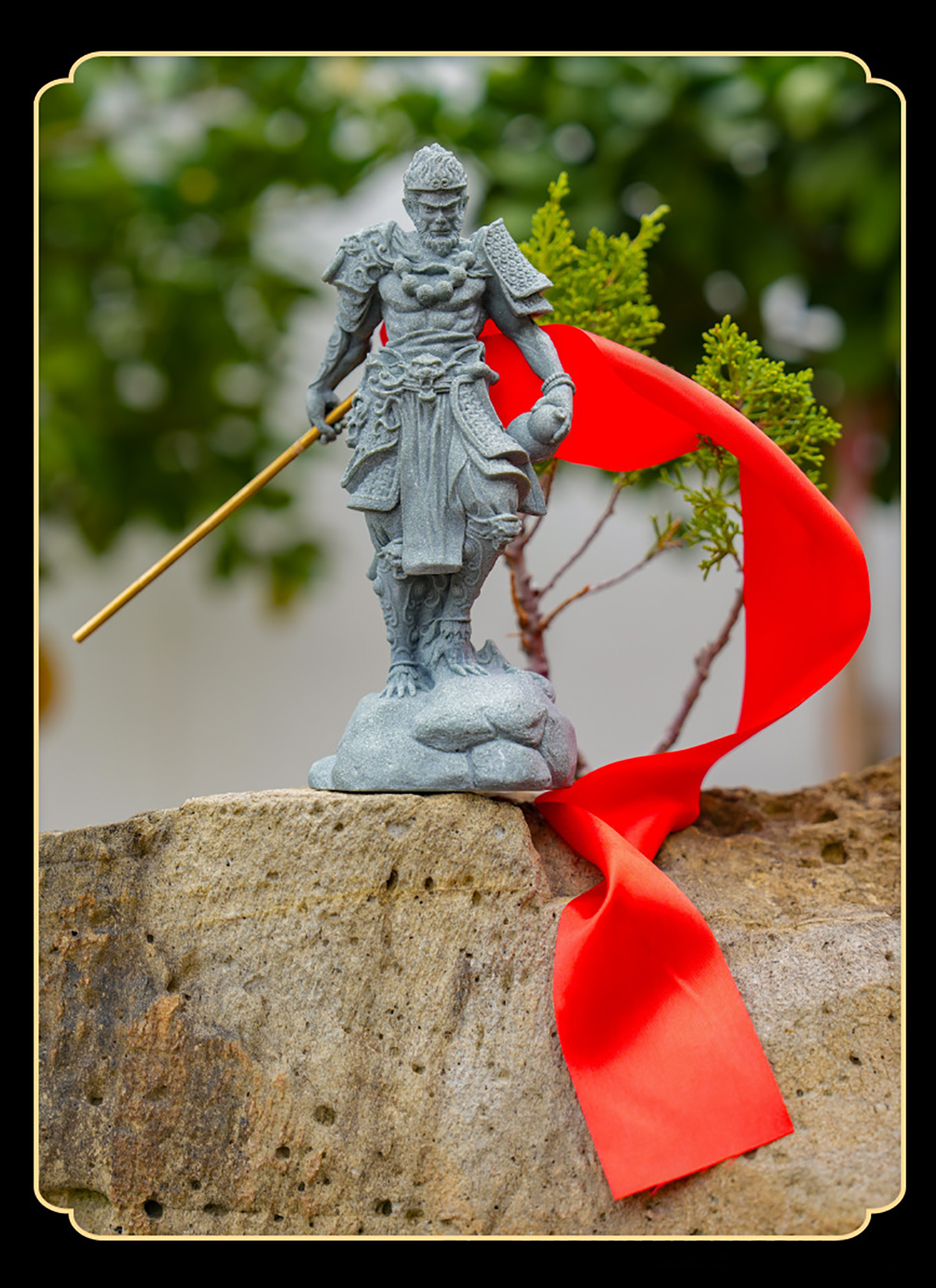 SA Sandstone statue of the heavenly destiny, Sun Wukong - Deco statue ...