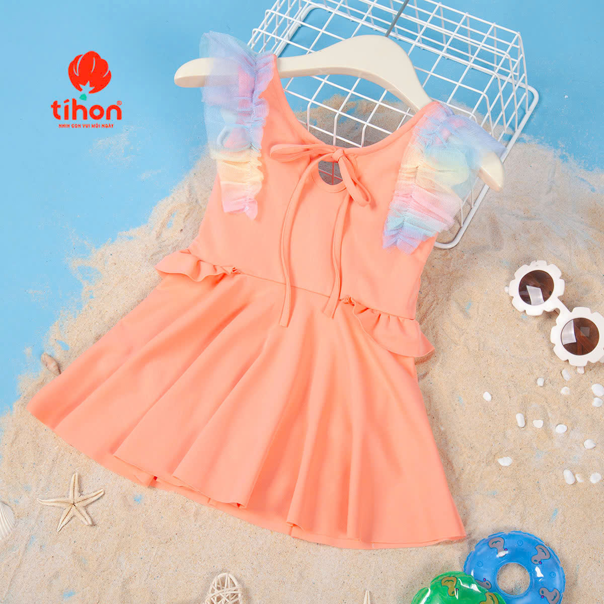 High-quality TIHON girls' swimsuits with elegant ladylike design for ...