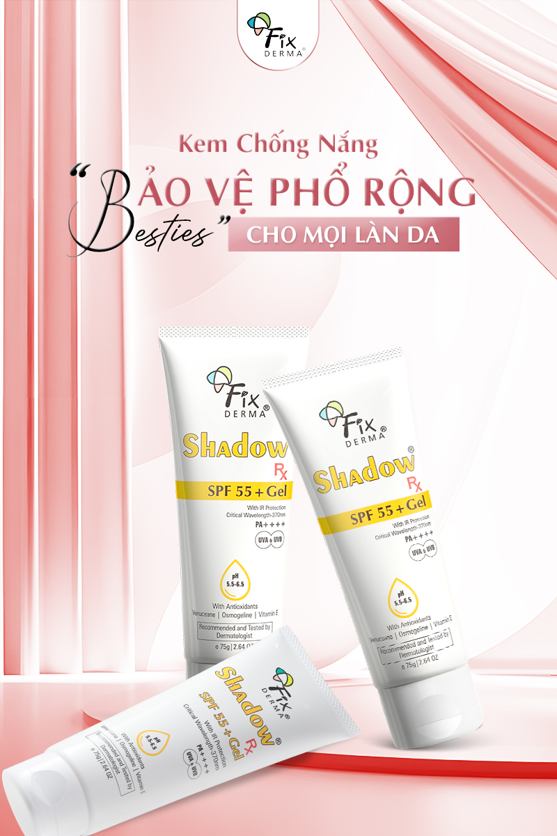 Sunscreen for Oily and Acne-prone Skin FIXDERMA Shadow SPF 55+ Gel 75g ...
