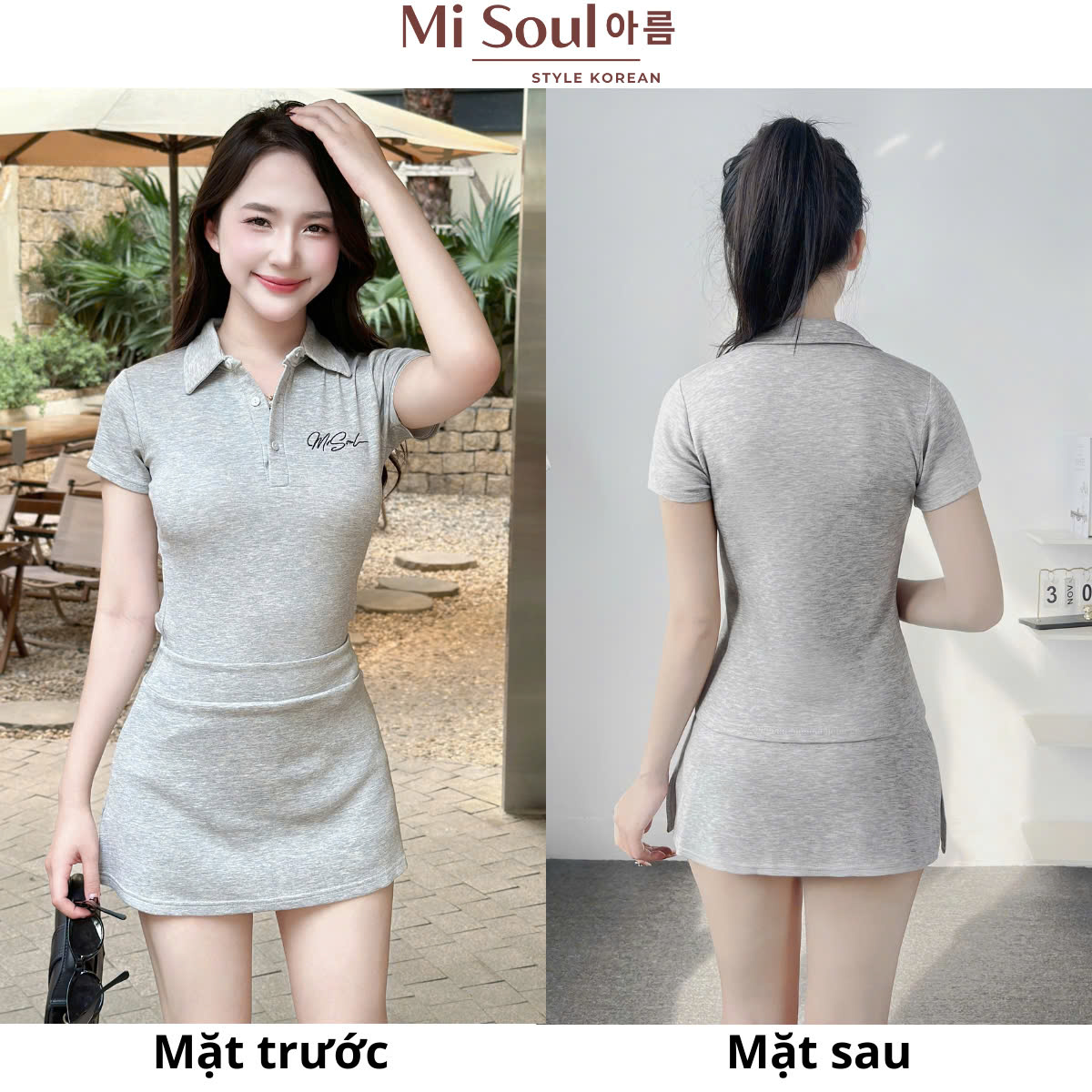 MiSoul BigSize Women's Embroidered Skirt Set in Smooth and Cool Umi ...