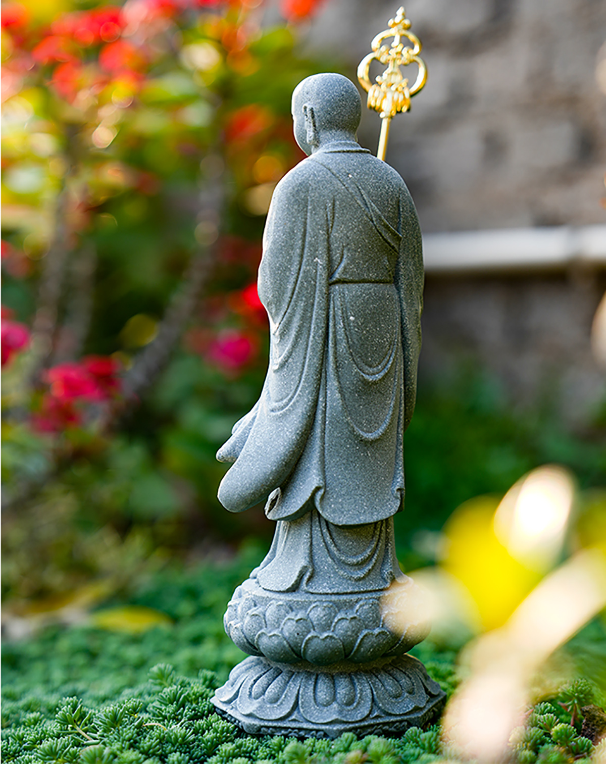 SA Sandstone statue of Ksitigarbha Bodhisattva ST0293 - Deco miniature ...