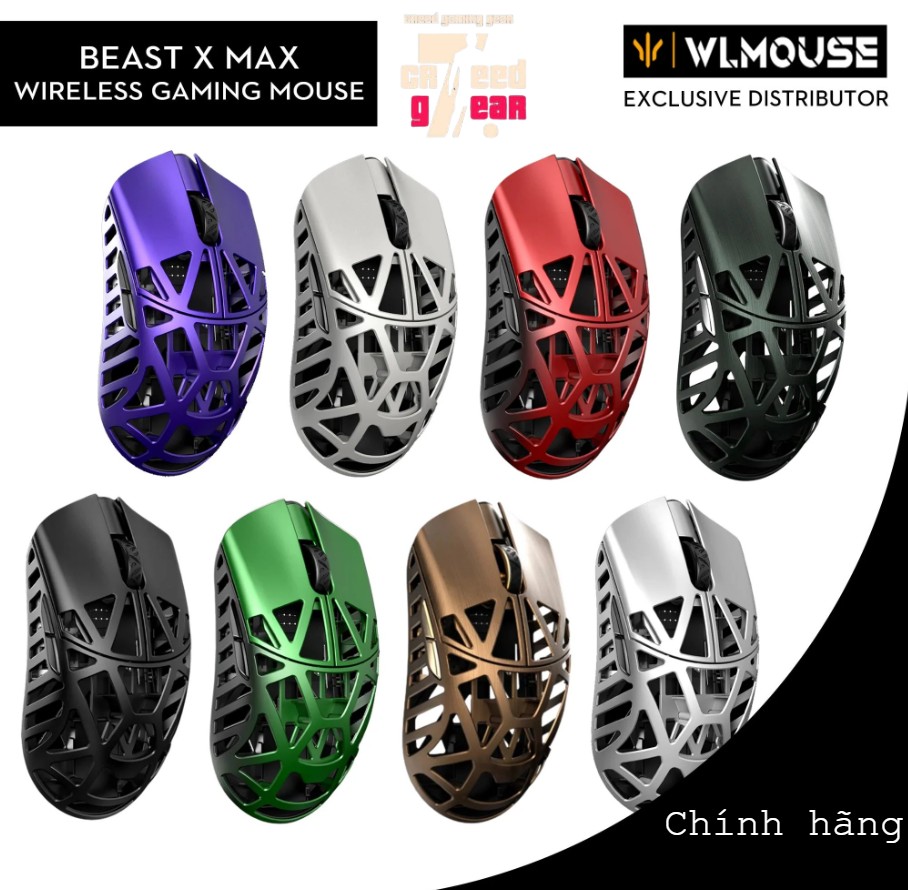 (New 12 months ) WLMouse Beast X 4Khz Wireless Gaming Mouse - Max / Fabulous Beast / Strider ...