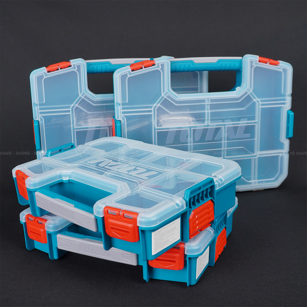 TOTAL 12 inch - 15 inch plastic parts storage box made of PP plastic ...