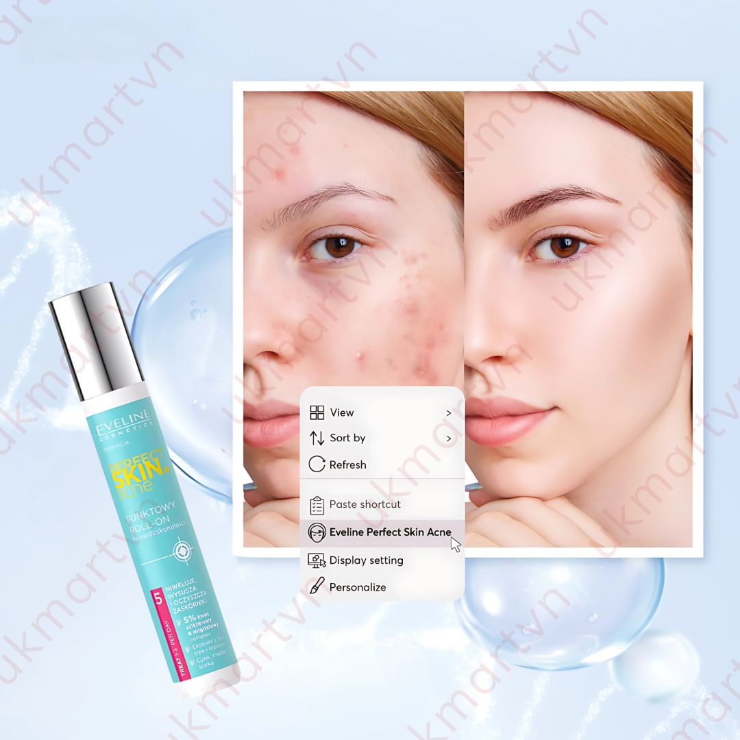 Eveline Perfect Skin Acne anti-Acne roller helps antibacterial, reduces ...