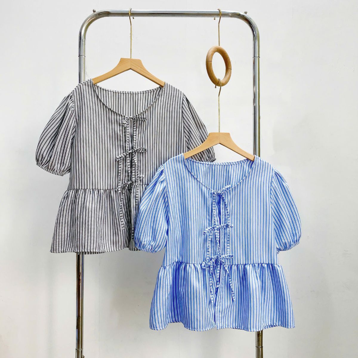 Big size women's outing set babydoll style shirt with loose fit and ...