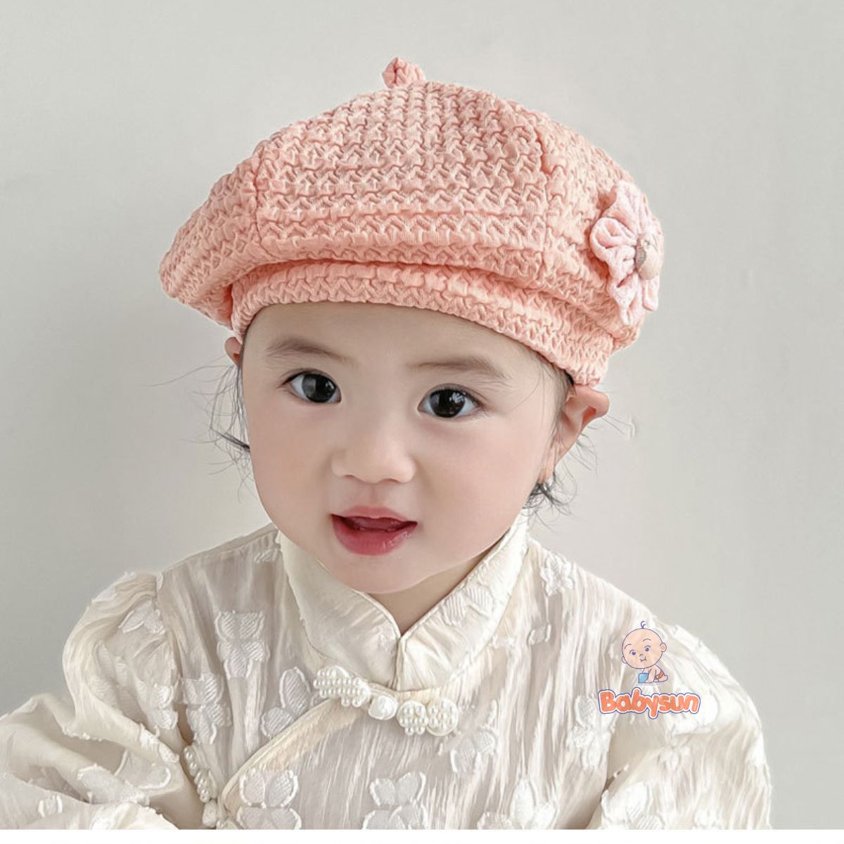 Beret for girls with soft design that hugs Babysun's head - super cute ...
