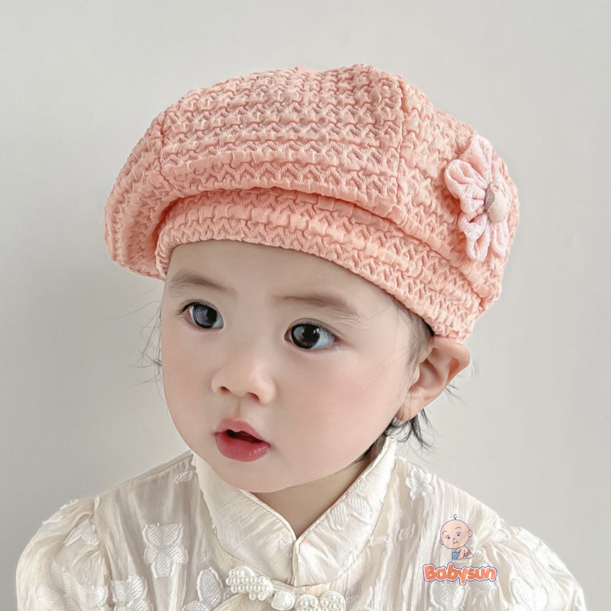 Beret for girls with soft design that hugs Babysun's head - super cute ...