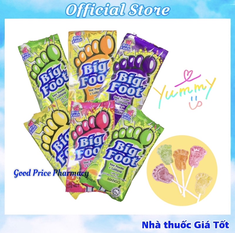 Big Foot Sourdough Lollipops - Childhood Bigfoot Lollipops | Shopee ...
