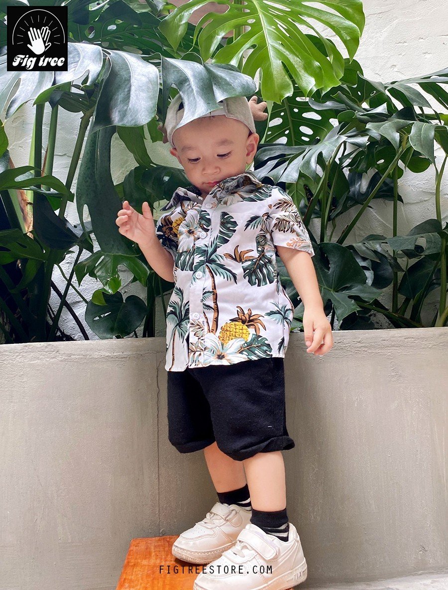 Super Cute Fig Tree Family Shirt and Skirt Combo with Coconut Tree ...