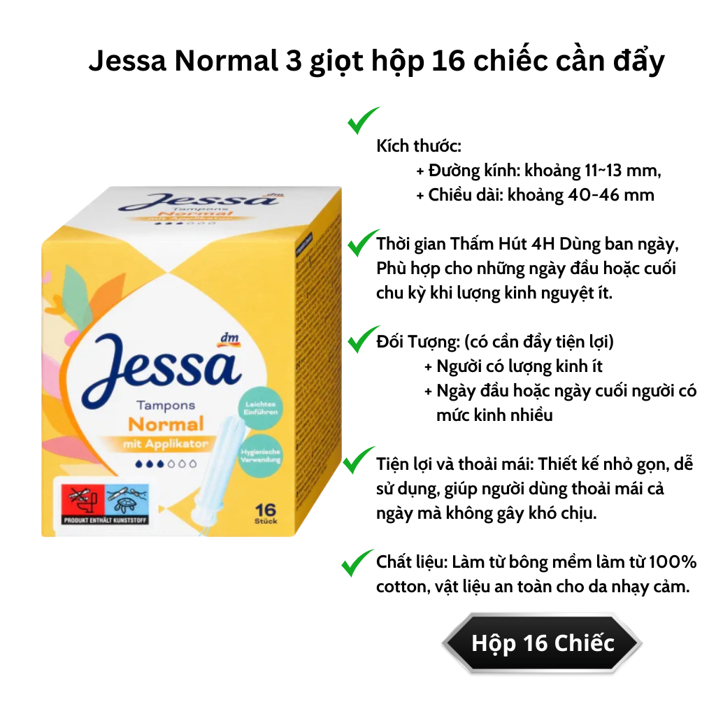 Tampon Jessa, German Facelle, all sizes | Shopee Malaysia