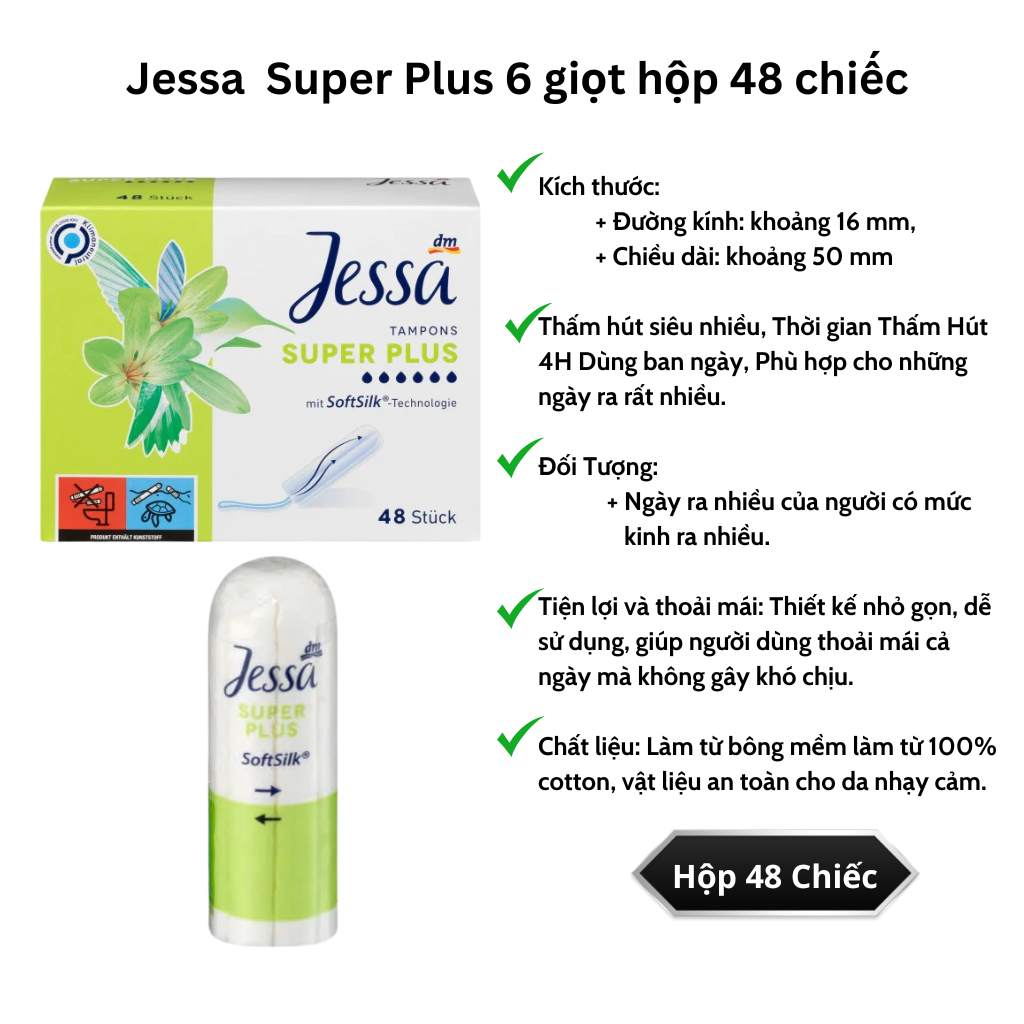 Tampon Jessa, German Facelle, all sizes | Shopee Malaysia