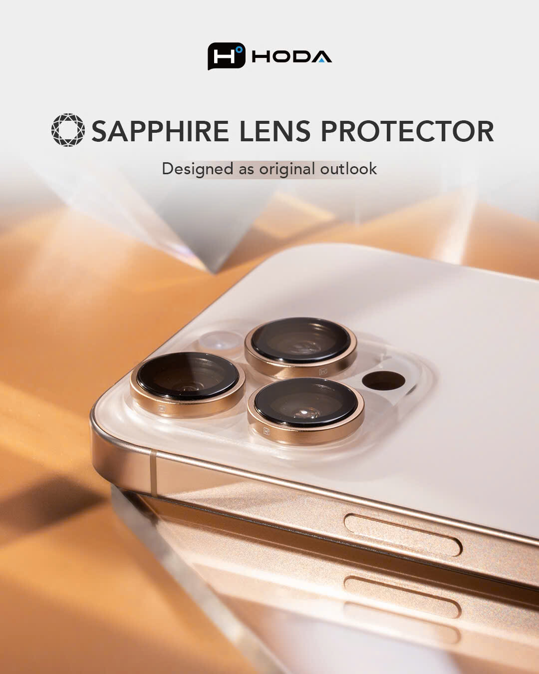 Hoda Sapphire Camera Lens Protetor - Tempered Camera Protection for ...