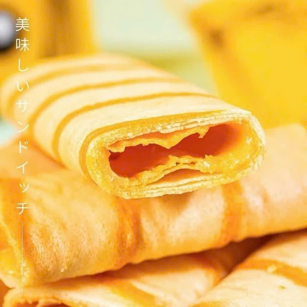 Salted egg crackers filled with cream cheese and salted duck eggs, 218g ...
