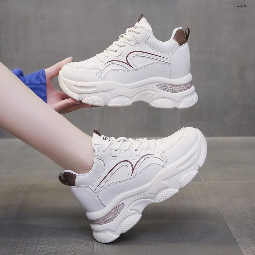 (Full Feet go up 1 size) Sports Shoes Padded Sole Shoes 8cm Raised Sole ...