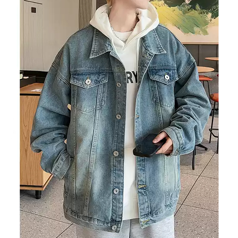 Avocado Unisex men's and women's jeanJacket, men's loose denim jacket ...