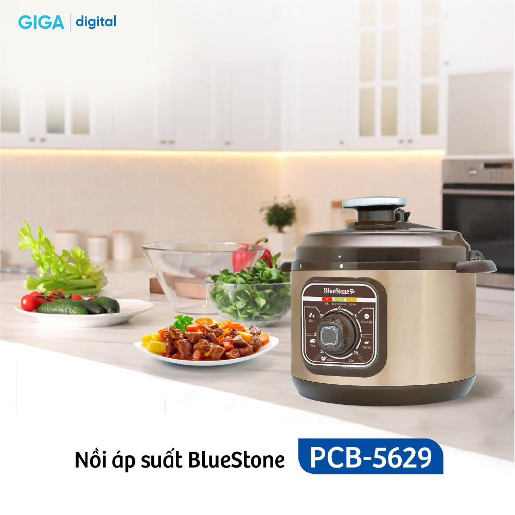 Bluestone PCB-5629 Pressure Cooker 5 Liter 900W | Shopee Malaysia