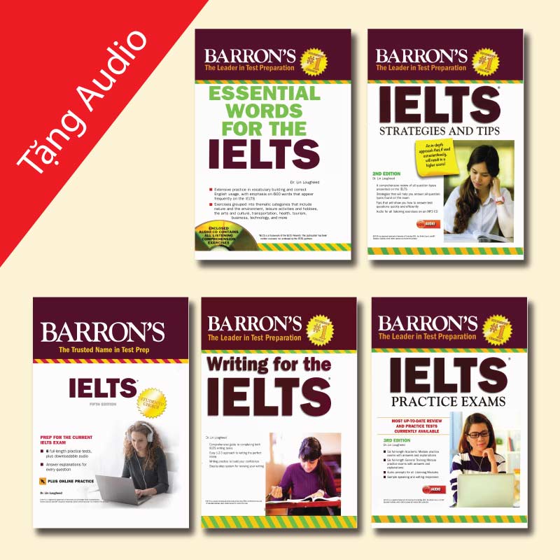 Barron's IELTS book - Effective IELTS practice - A4 size black and ...