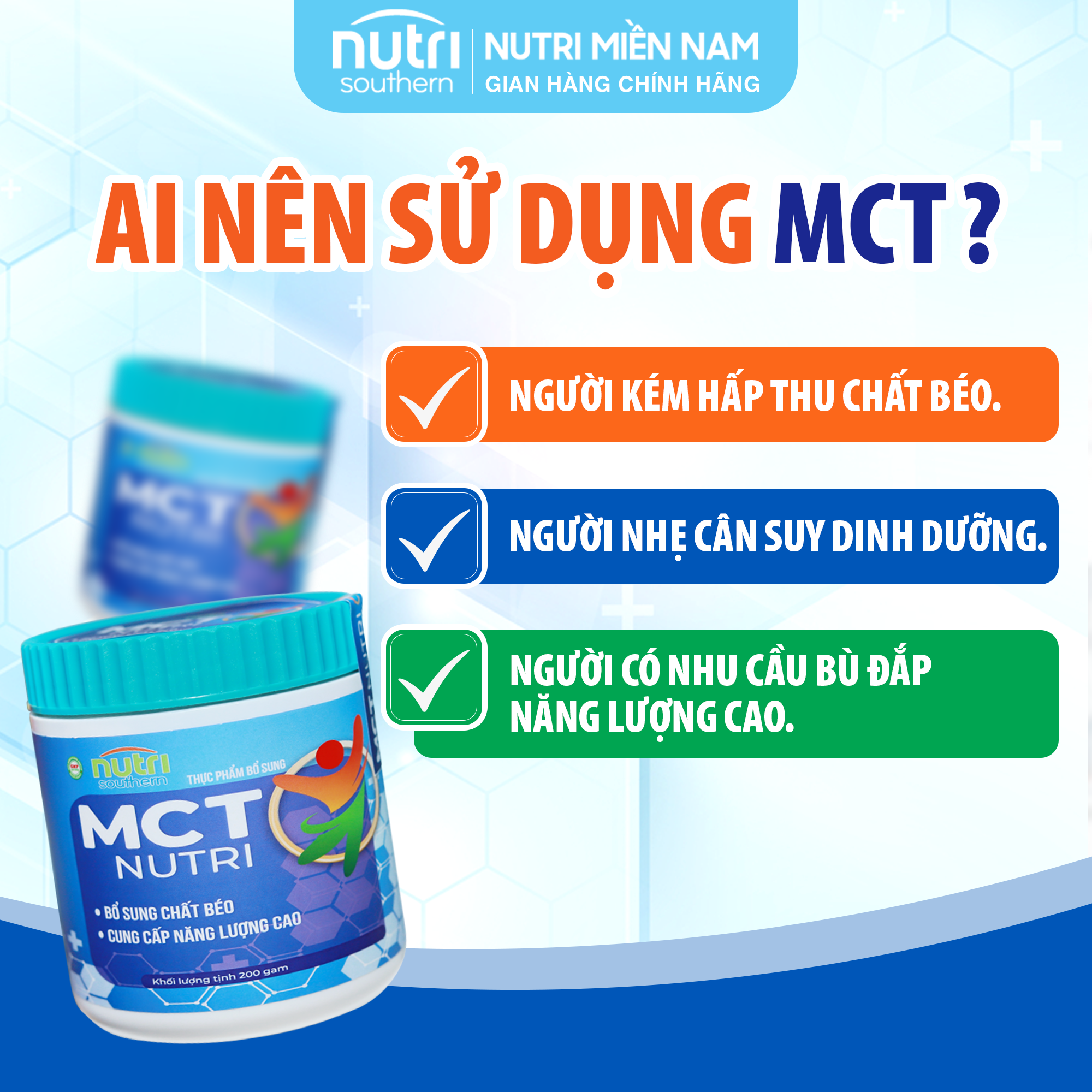 Healthy Fat MCT NUTRI for People with Poor Fat Absorption, Underweight ...