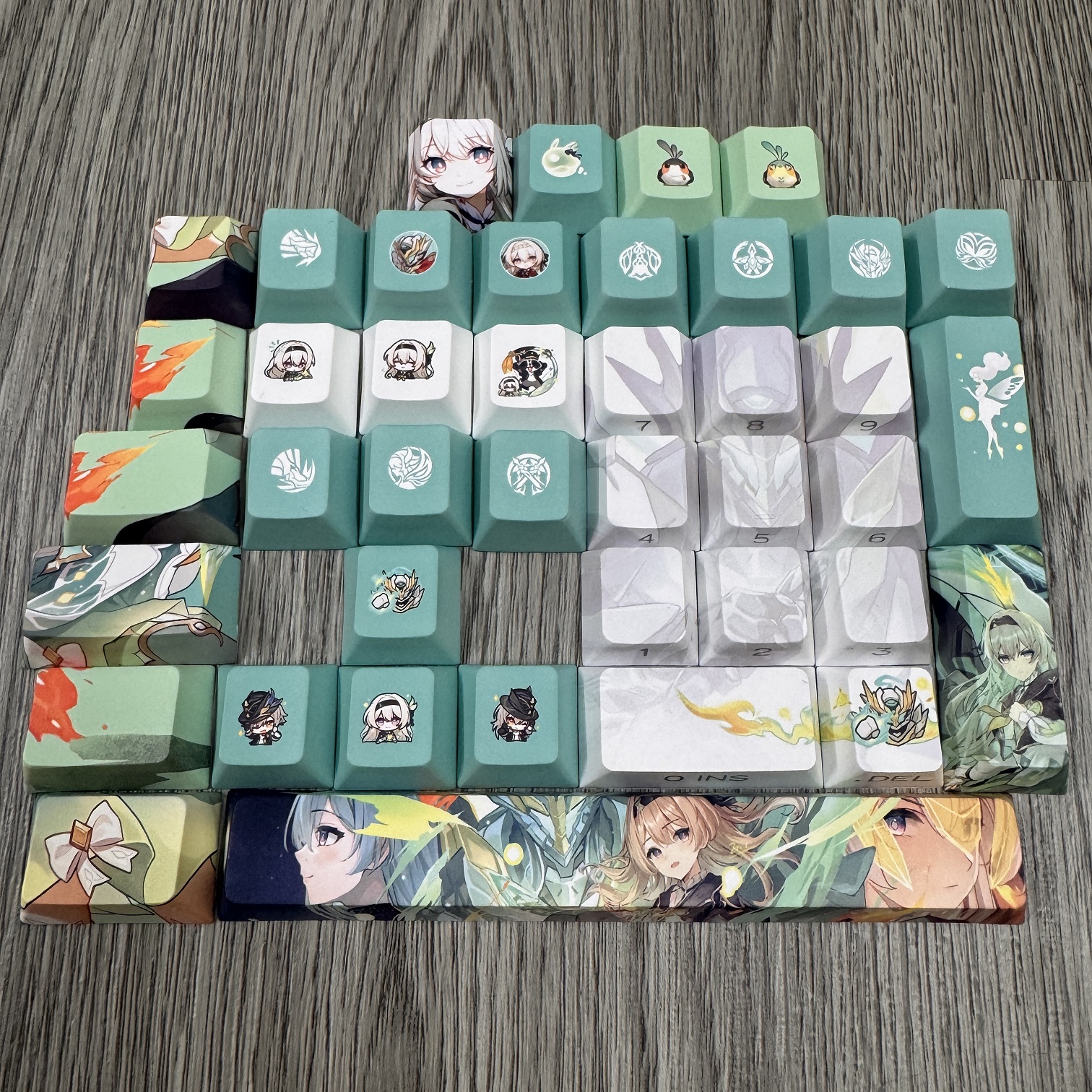 Honkai Keycap: Star Rail Firefly thick PBT through led in dyesub 5 ...
