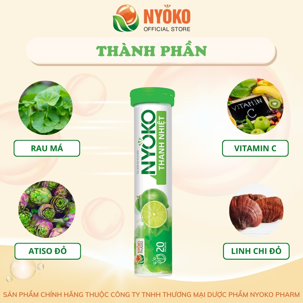 5 tubes of effervescent vitamin tablets to clear heat to help improve health and improve ...