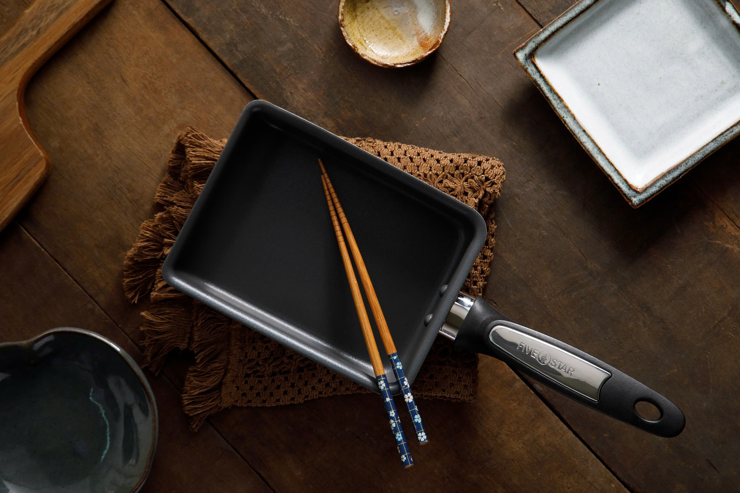 Fivestar PLUS rectangular non-stick pan 14 cm for all types of stoves ...