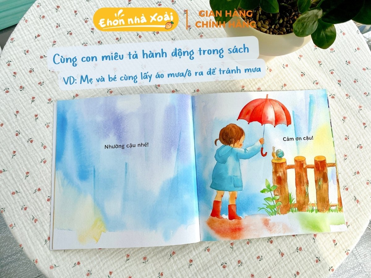 Ehon book for children 1-3 years old - Walking in the rain | Shopee ...