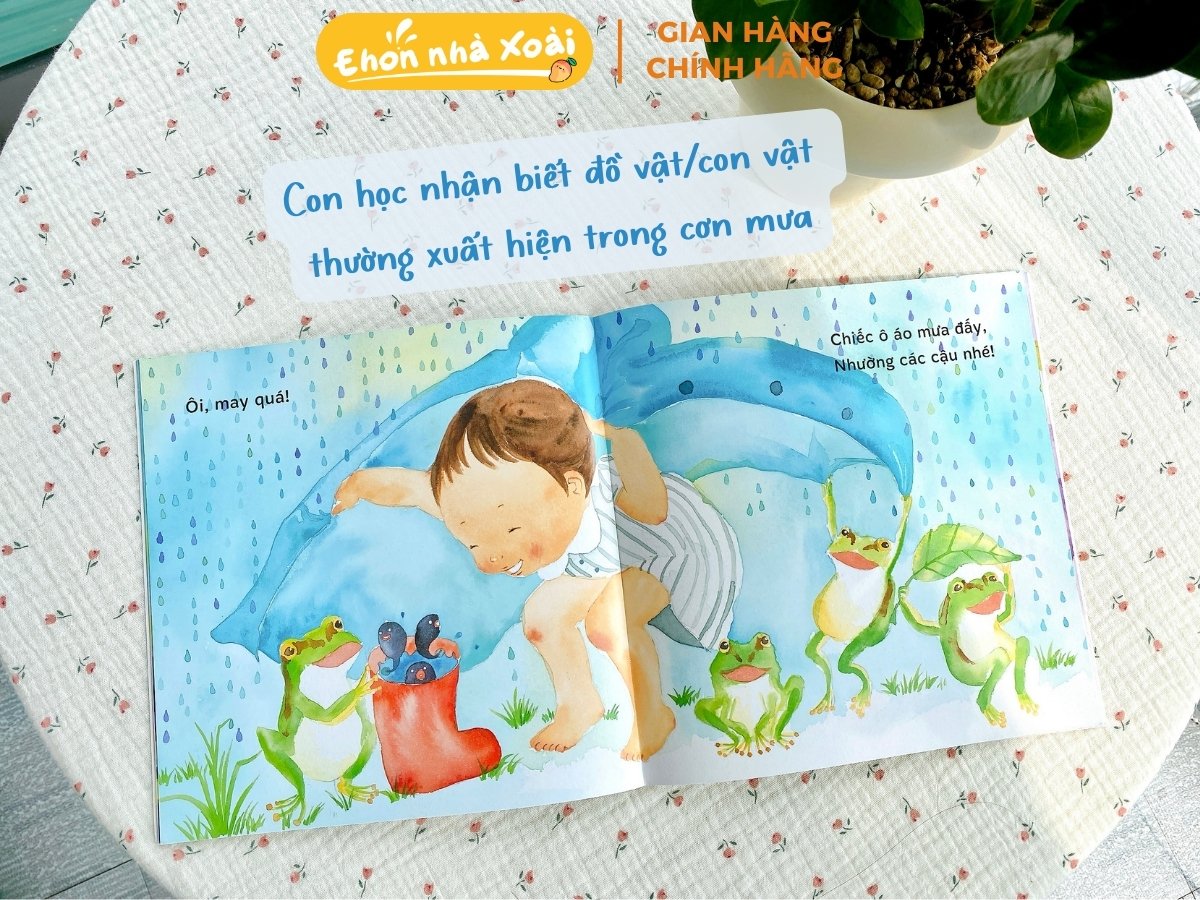 Ehon book for children 1-3 years old - Walking in the rain | Shopee ...