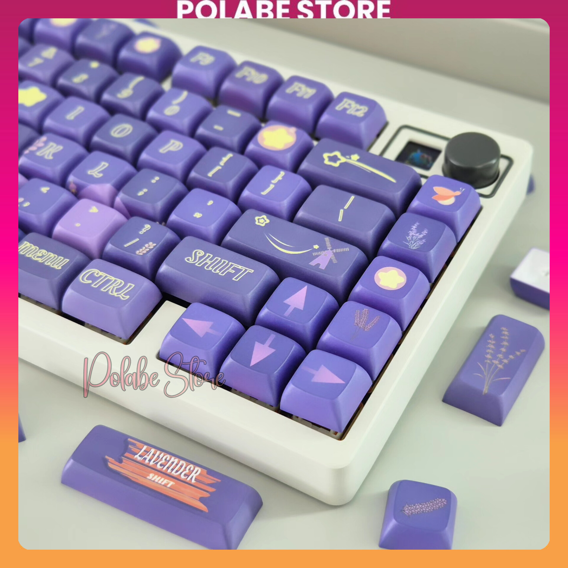 Keycap Starry Purple XDA Profile mechanical keyboard Polabe Store Sharp ...