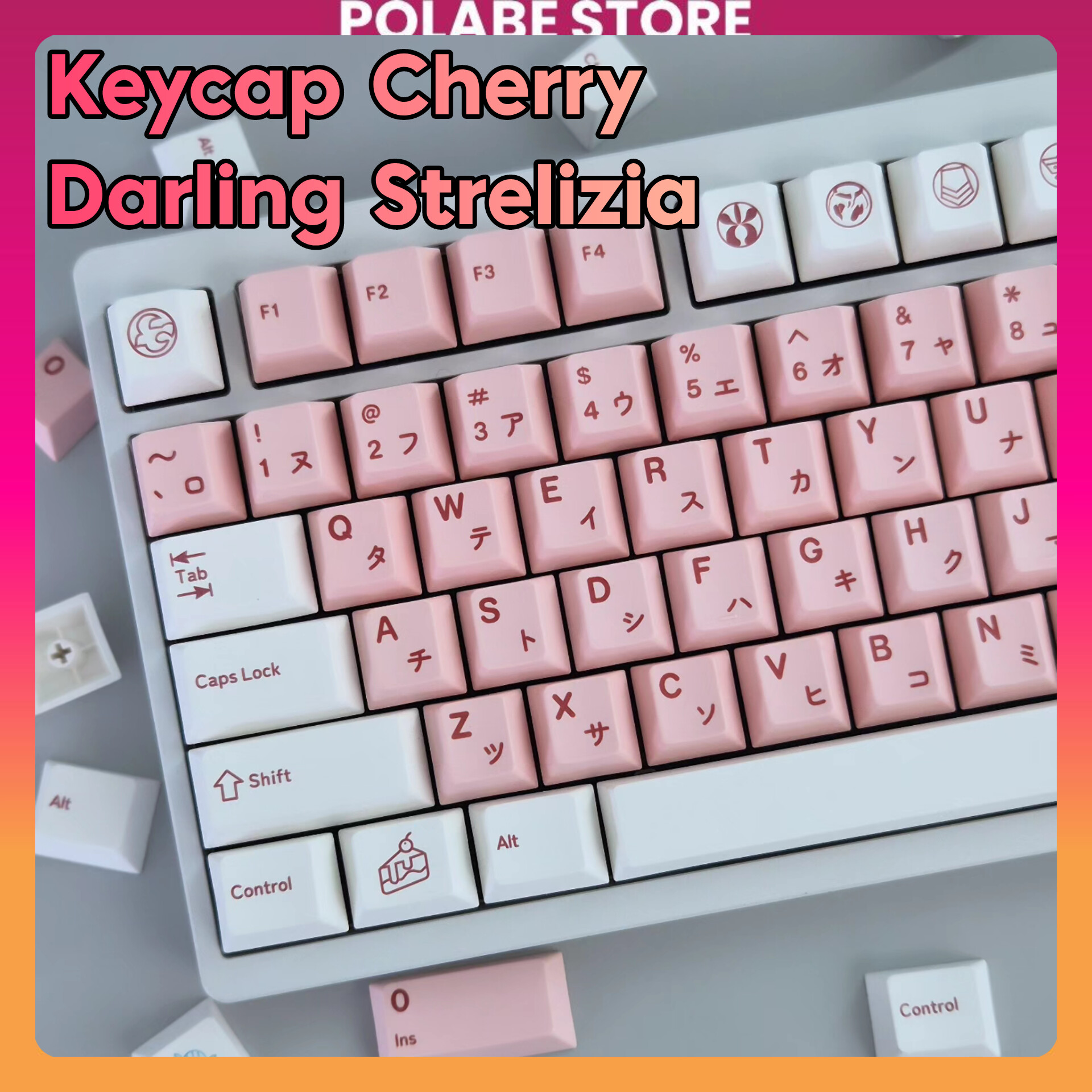 Keycap Darling Strelizia Cherry profile mechanical keyboard Polabe ...