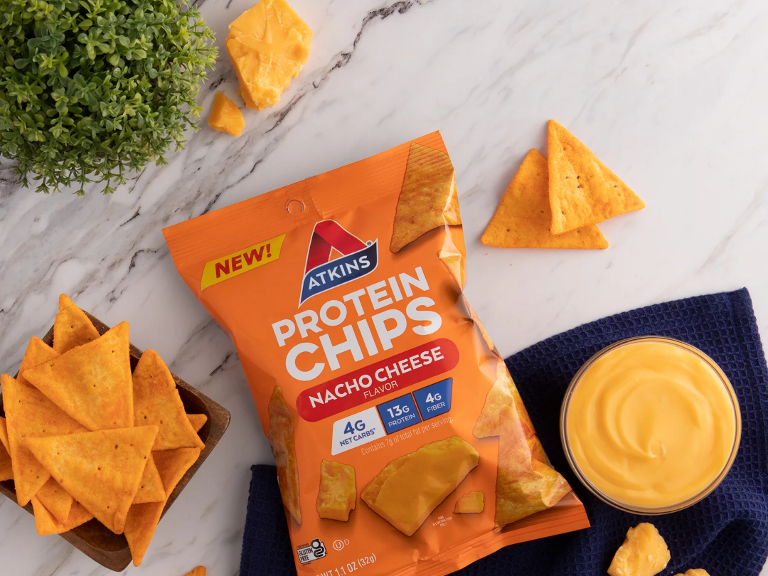 Atkins Protein Chips Rich Potato Snack: Fullbox of 8 packs of all ...