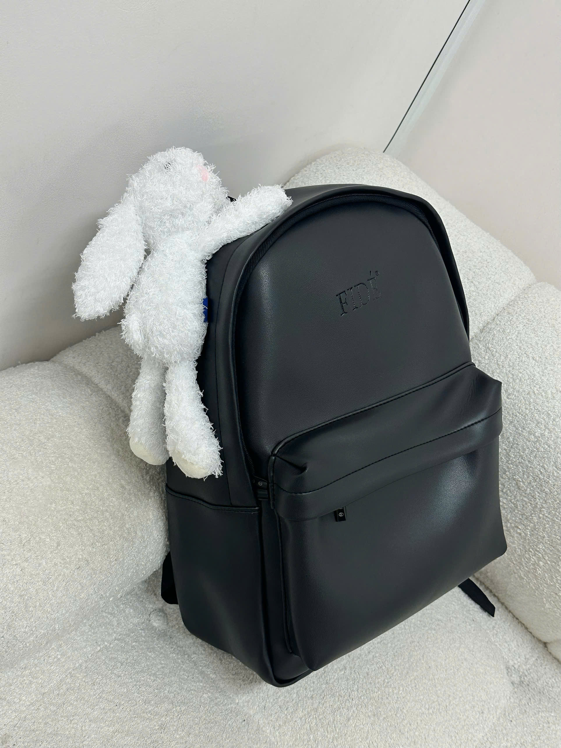 Fide TEDDY BACKPACK leather backpack with TEDDY bear - BLG03 (FREE ...