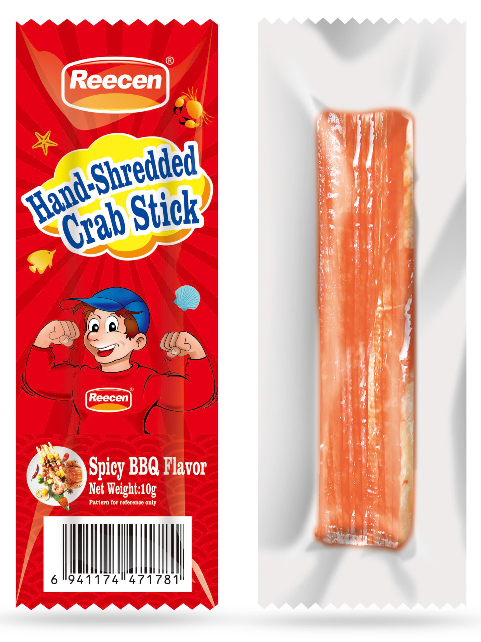 Reecen Seasoned Instant Crab Sticks Pack 50g (10 g x 5 pieces) | Shopee ...