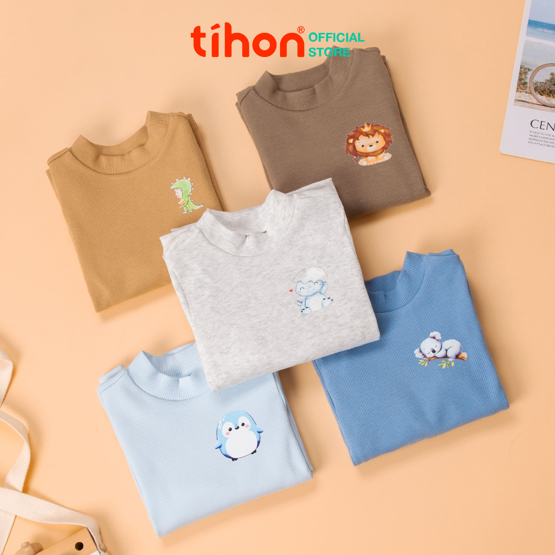 High quality TIHON Unisex baby thermal shirt in 5 lovely colors for ...