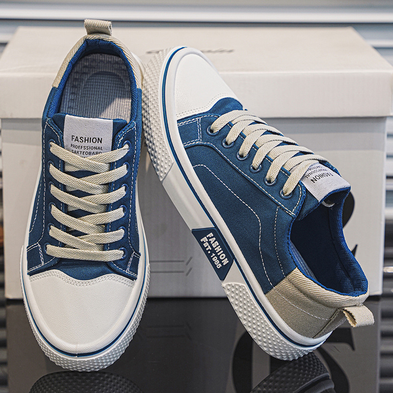 Men's Shoes, Korean Style Low-cut Men's Sneakers - New Model | Shopee ...